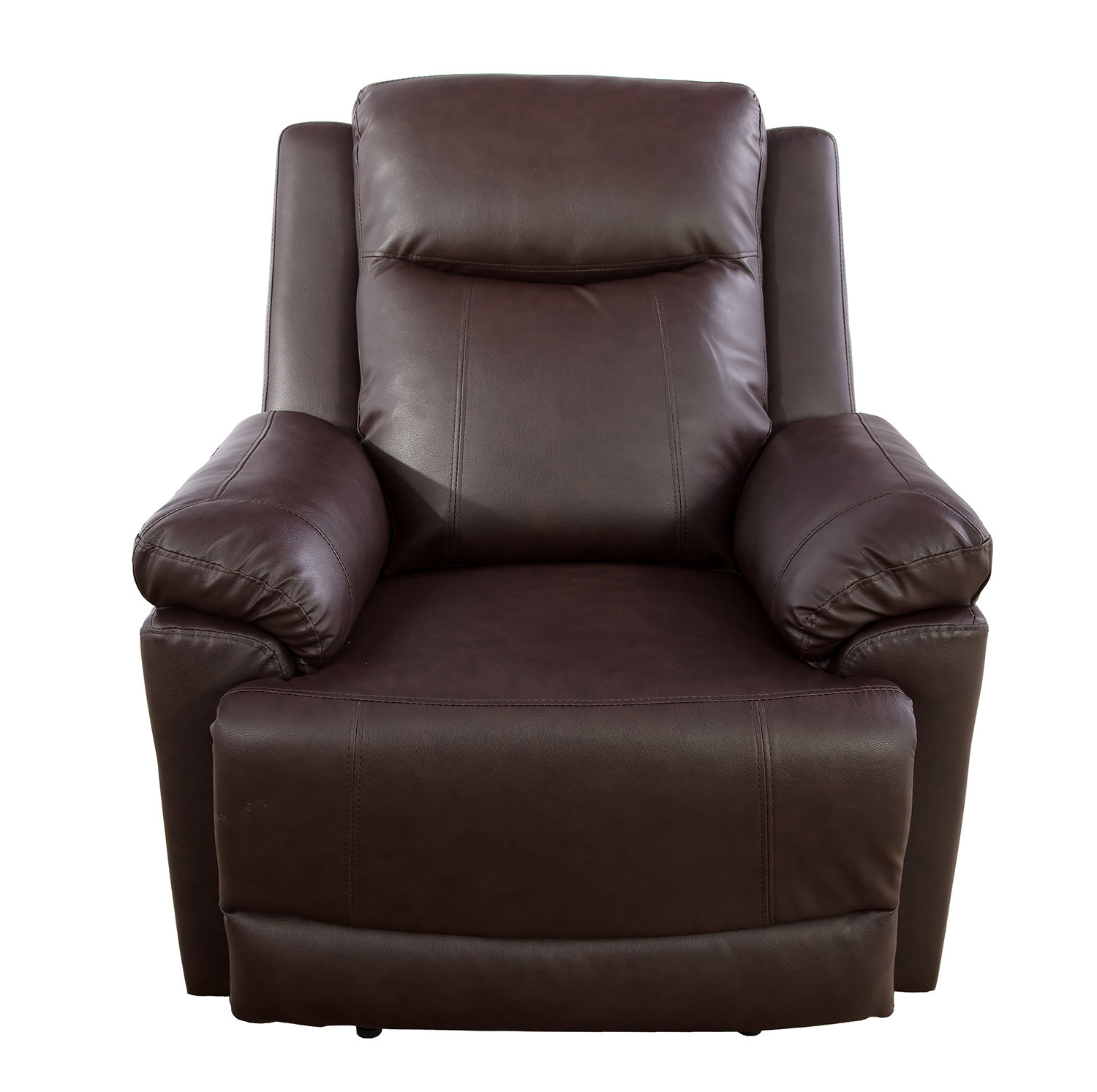Ebern Designs Alisha-May 38" Wide Faux Leather Manual Glider Ergonomic Recliner | Wayfair