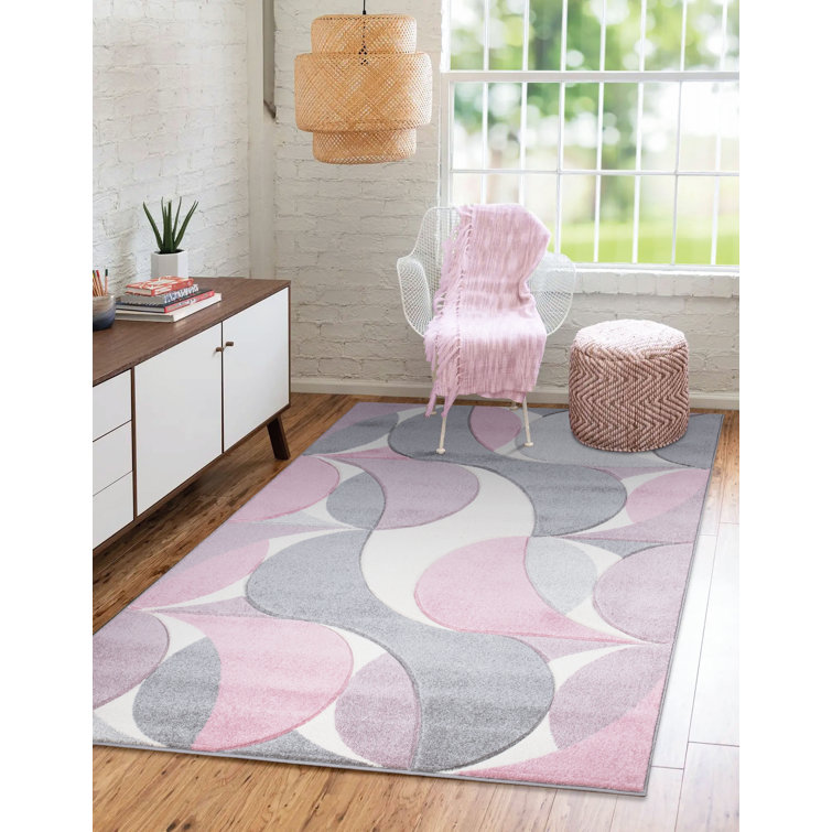 Metro Lane Karlotta Geometric 60cm X 110cm Area Rug | Wayfair.co.uk