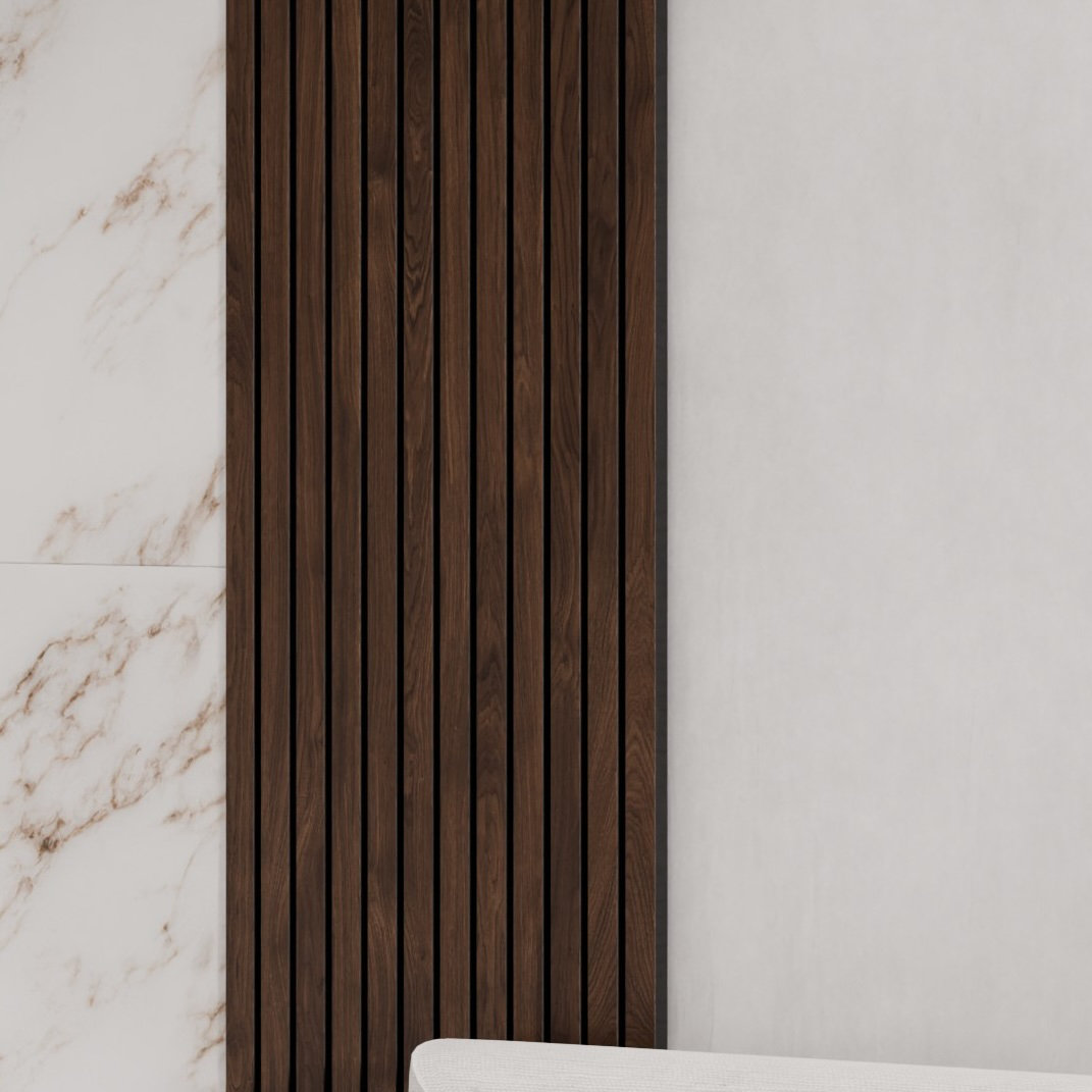 Walls-To-Go Coastal Ember M Pre-Designed 96" x 88" Bedroom Wall Panel ...