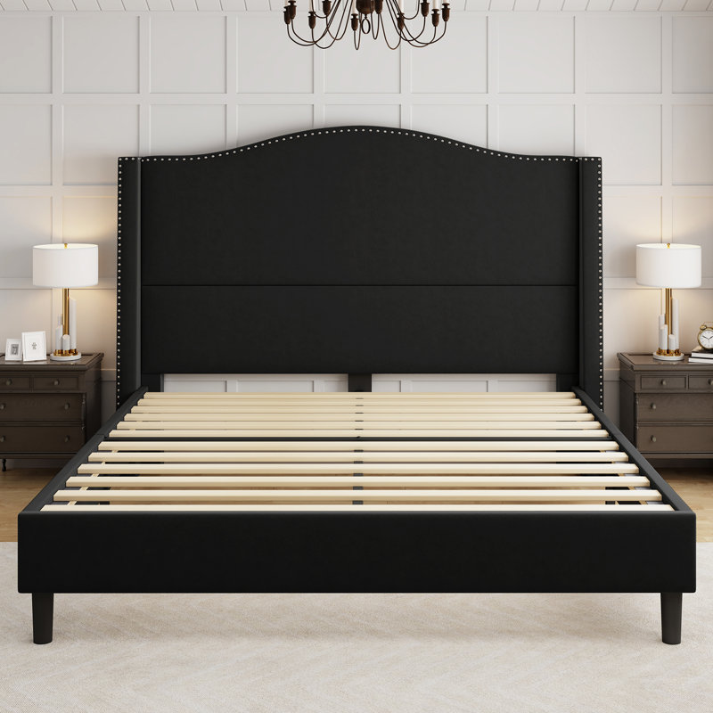 Lark Manor™ Ameera Upholstered Platform Bed & Reviews | Wayfair