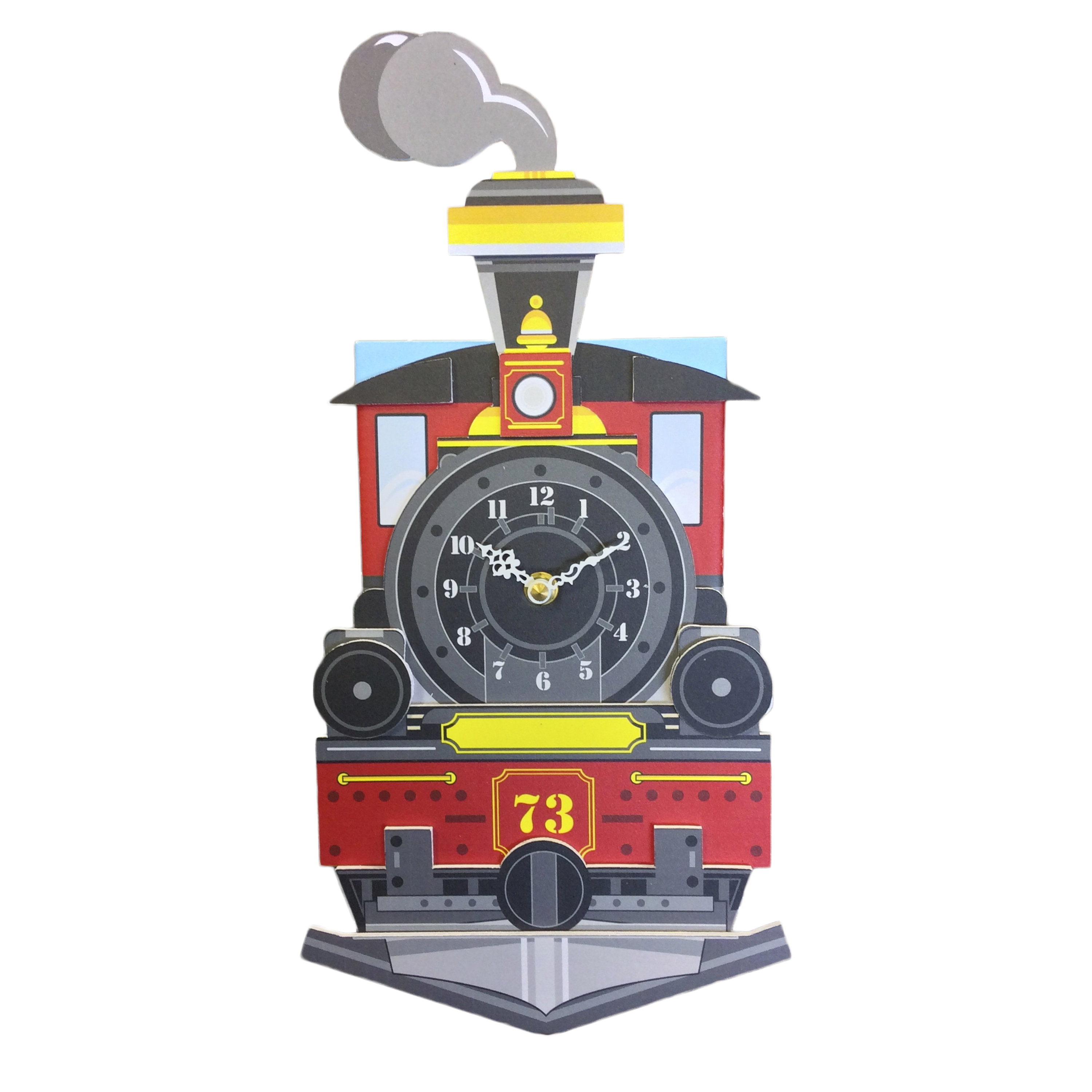 FunDeco Steam Train Clock Craft Kit, Multicoloured - Wayfair Canada