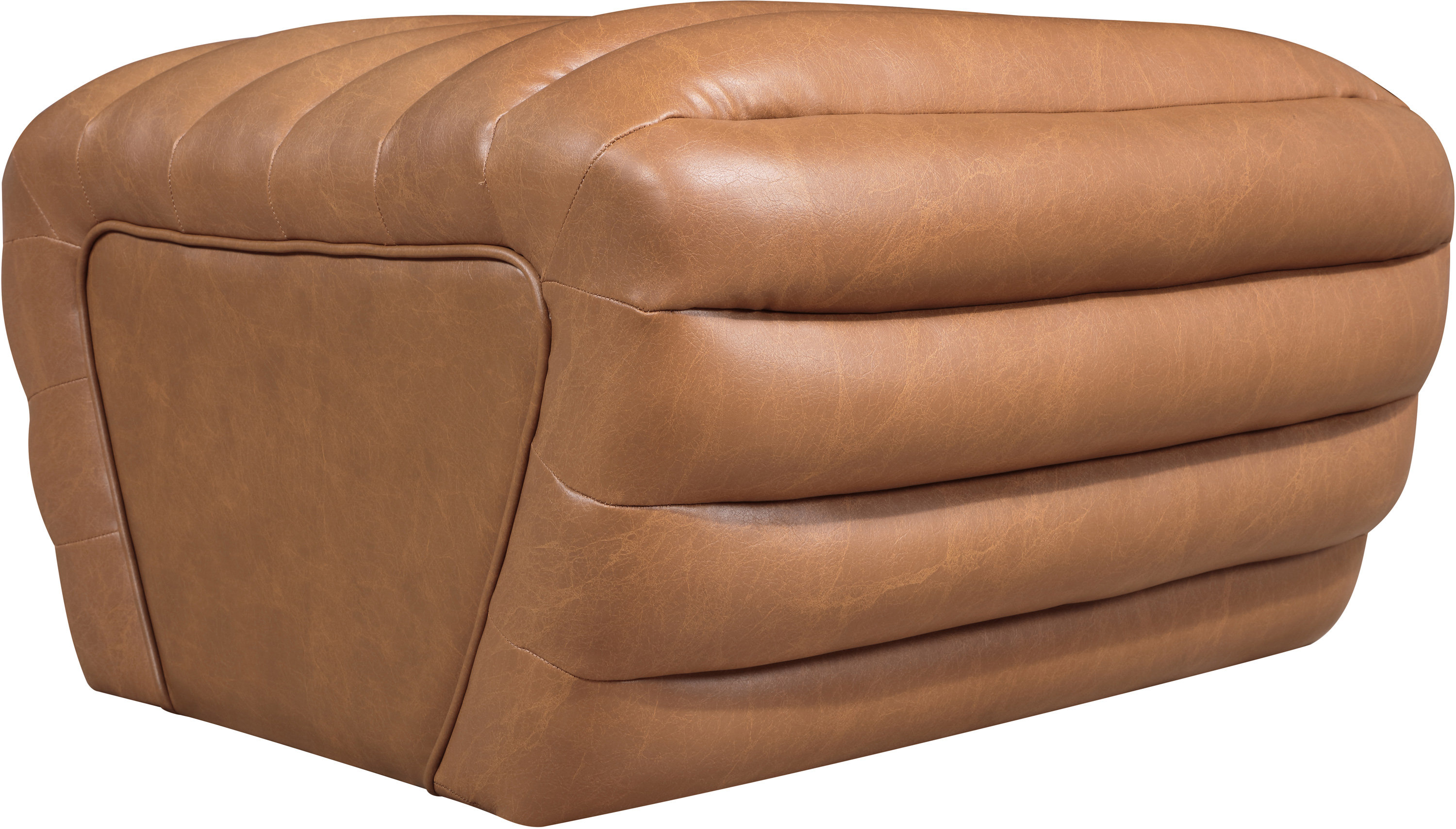 Latitude Run® Haowen Haowenn Leather Ottoman | Wayfair