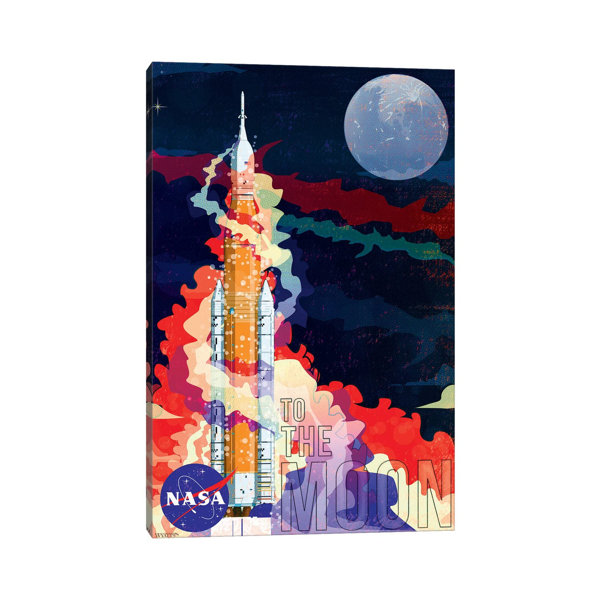 Corrigan Studio Nasa Sls Rocket - Painting on Canvas | Wayfair.co.uk