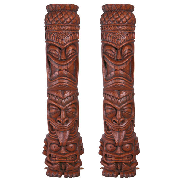 Design Toscano Grand Island Tiki Totem Statue & Reviews | Wayfair
