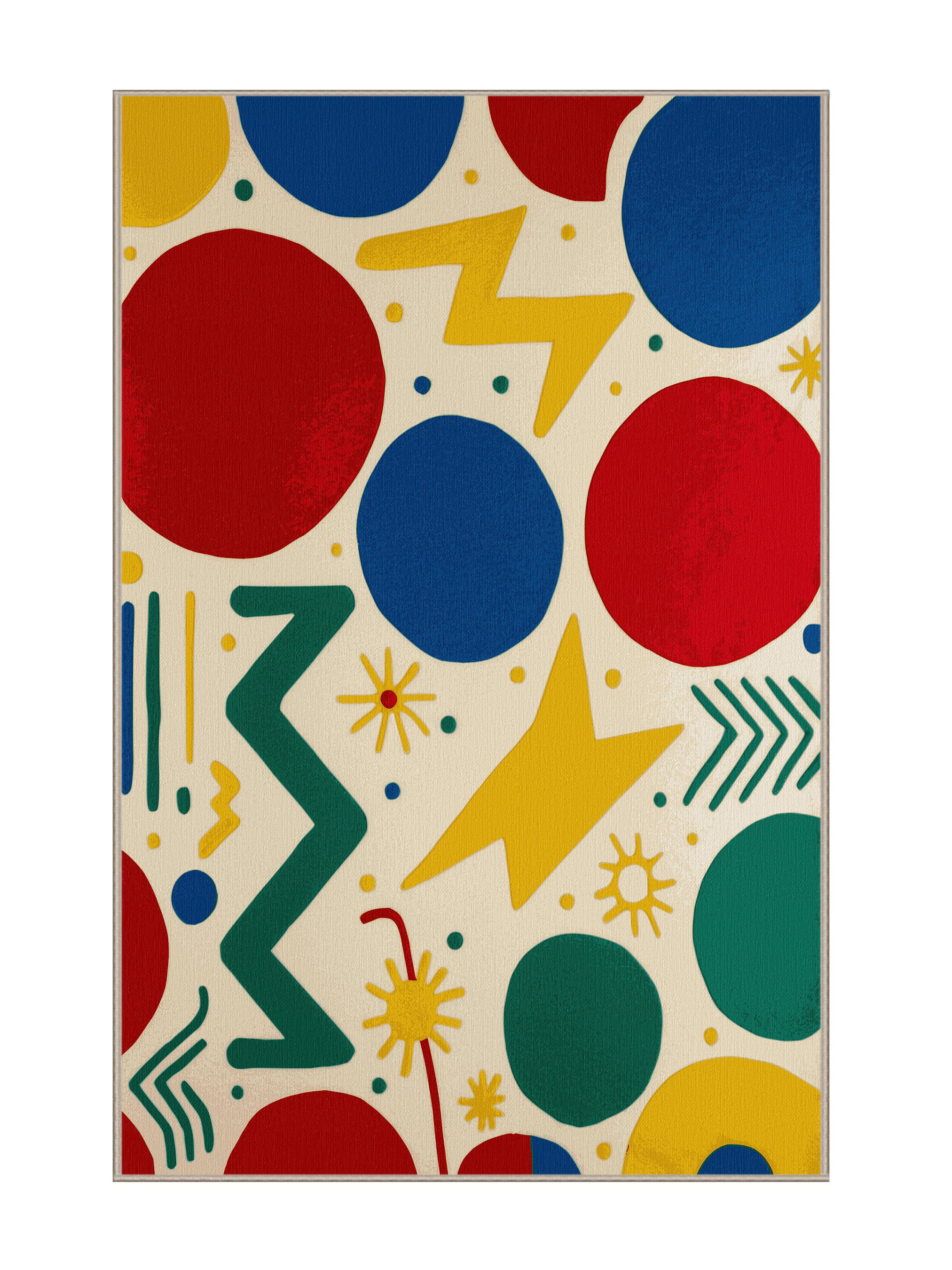 Wrought Studio™ Retro Riff Rug | Wayfair