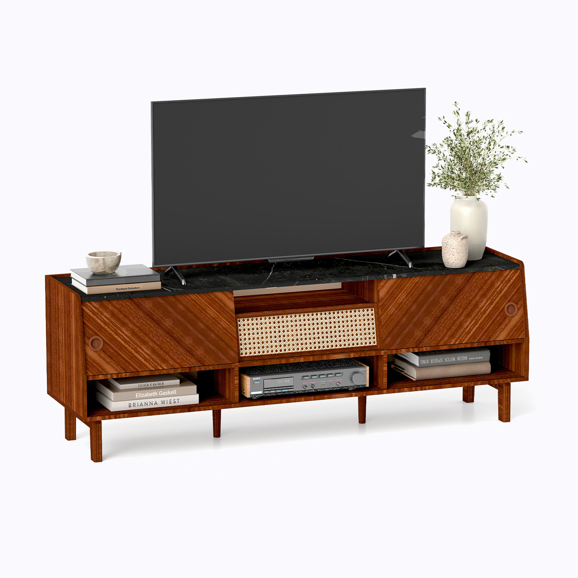 Bay Isle Home Storage TV Console TV Stand for 75+ Inch TV | Wayfair
