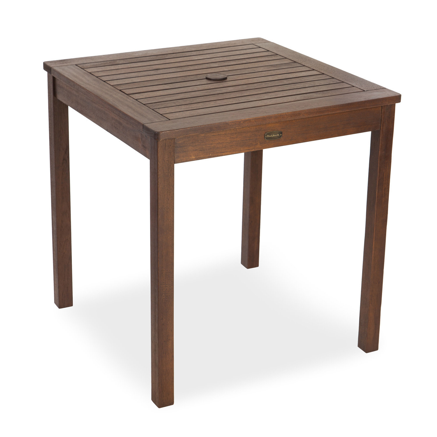 Latitude Run® Cardae Eucalyptus Solid Wood Square Indoor/Outdoor Bistro ...