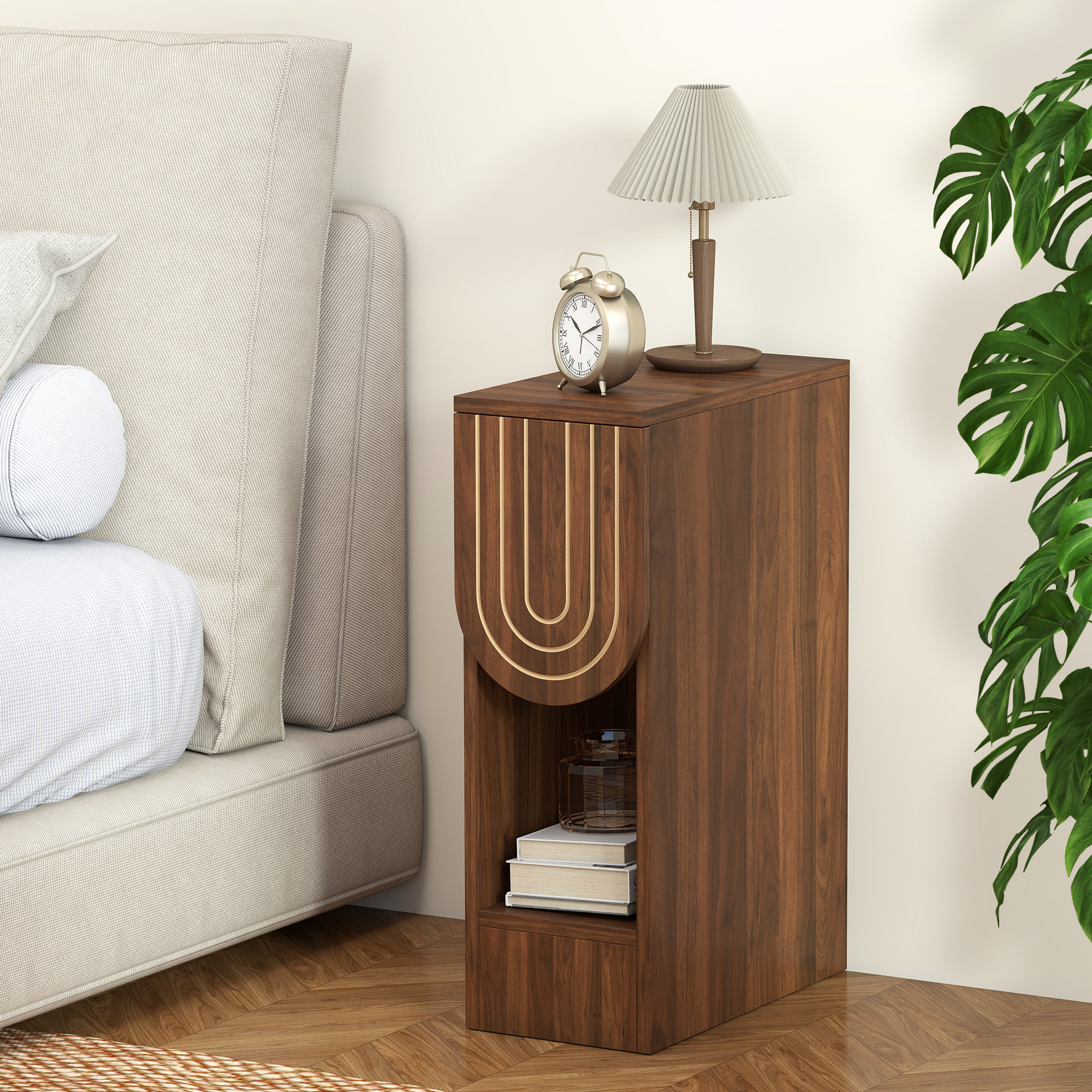 Ebern Designs End Table With Storage & Reviews | Wayfair