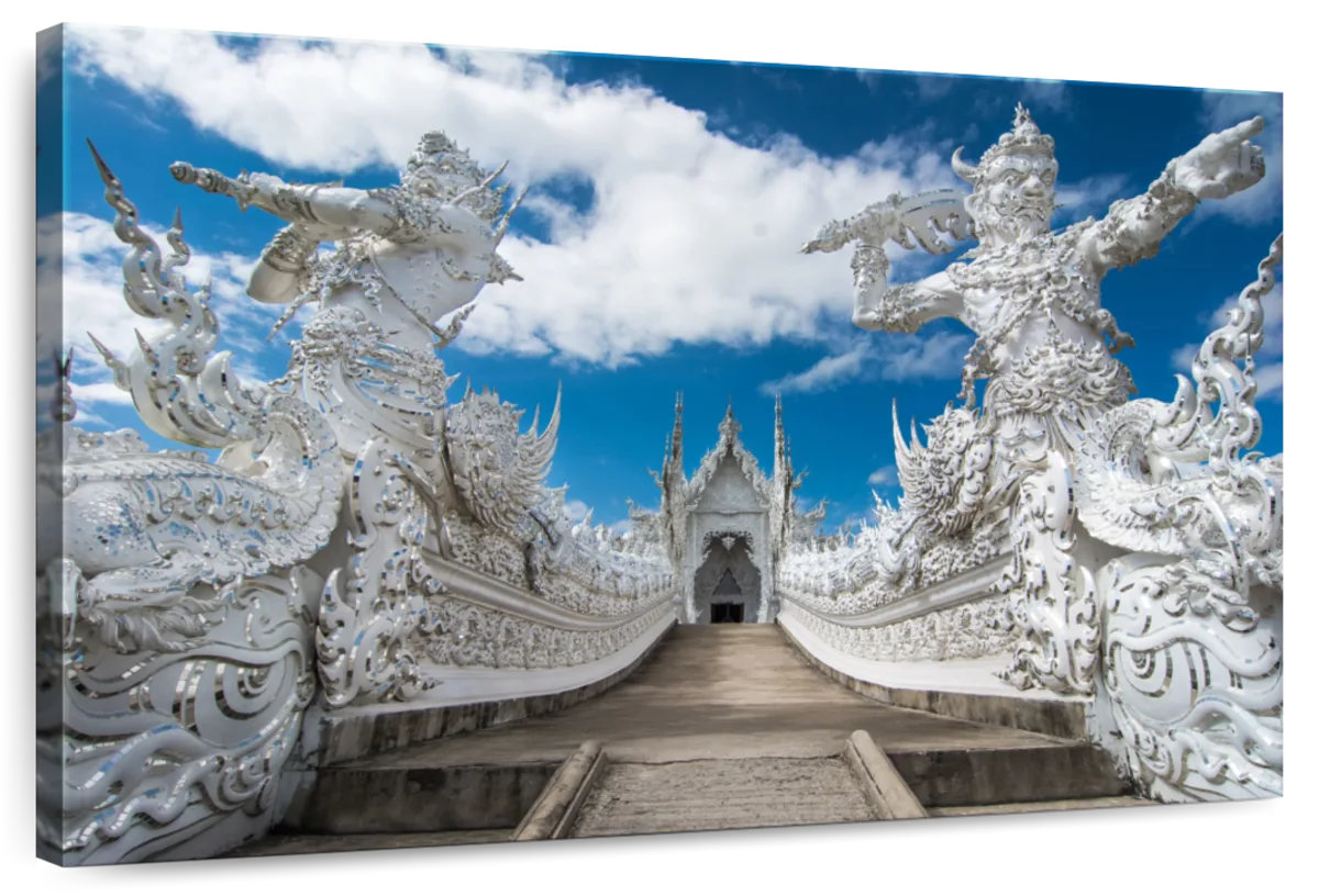Ebern Designs Lilie Wat Rong Khun White Temple | Wayfair