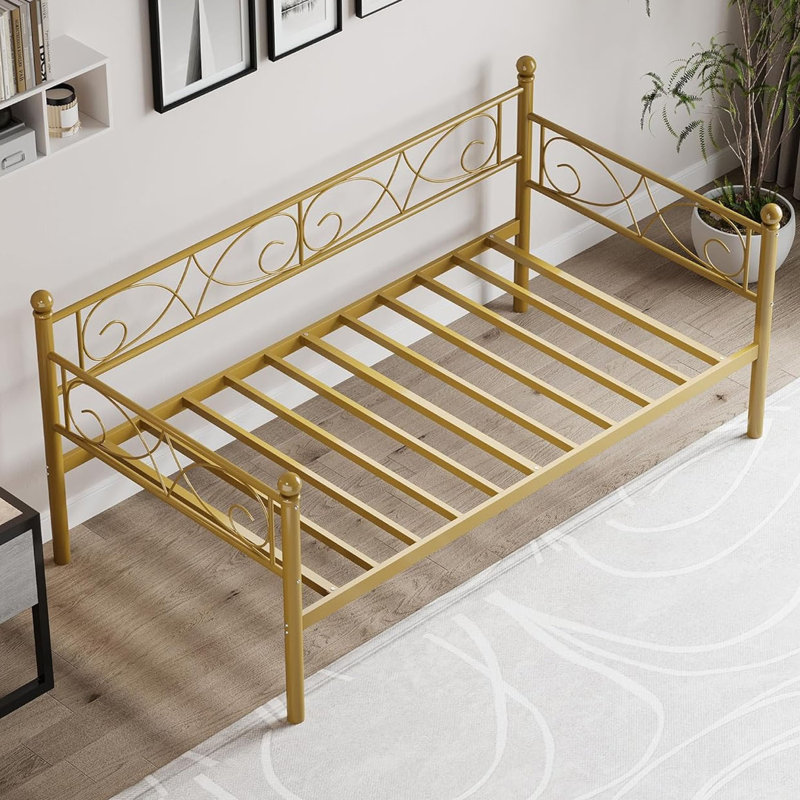 House of Hampton® Twin Size Heavy Duty Metal Daybed Frame | Wayfair