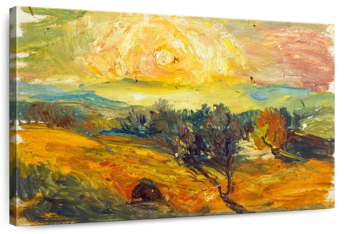 Wade Logan® Avery Hillside Autumn Sunset | Wayfair