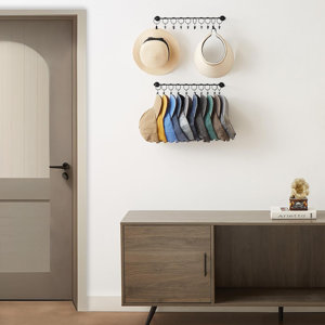 Rebrilliant Hat Rack For Baseball Cap Hat Storage With 20 Hooks ...