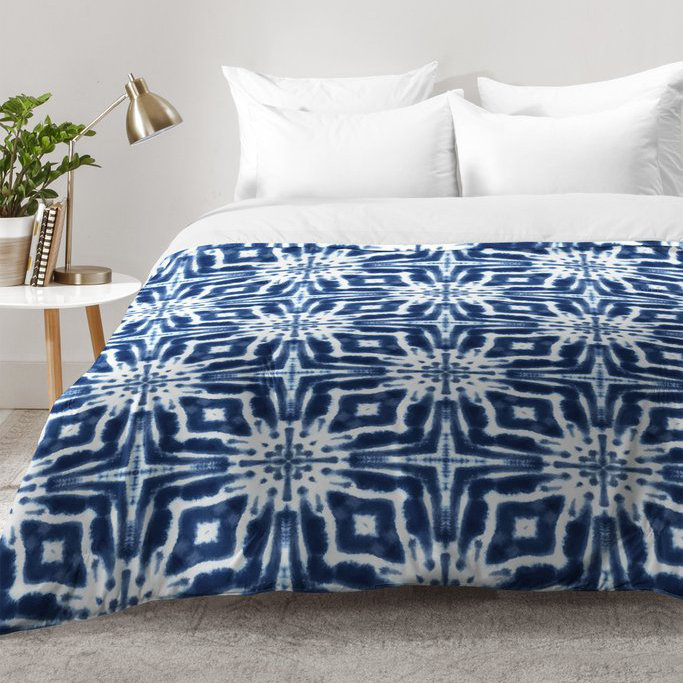 Deny Designs Jacqueline Maldonado Watercolor Shibori Indigo Comforter ...