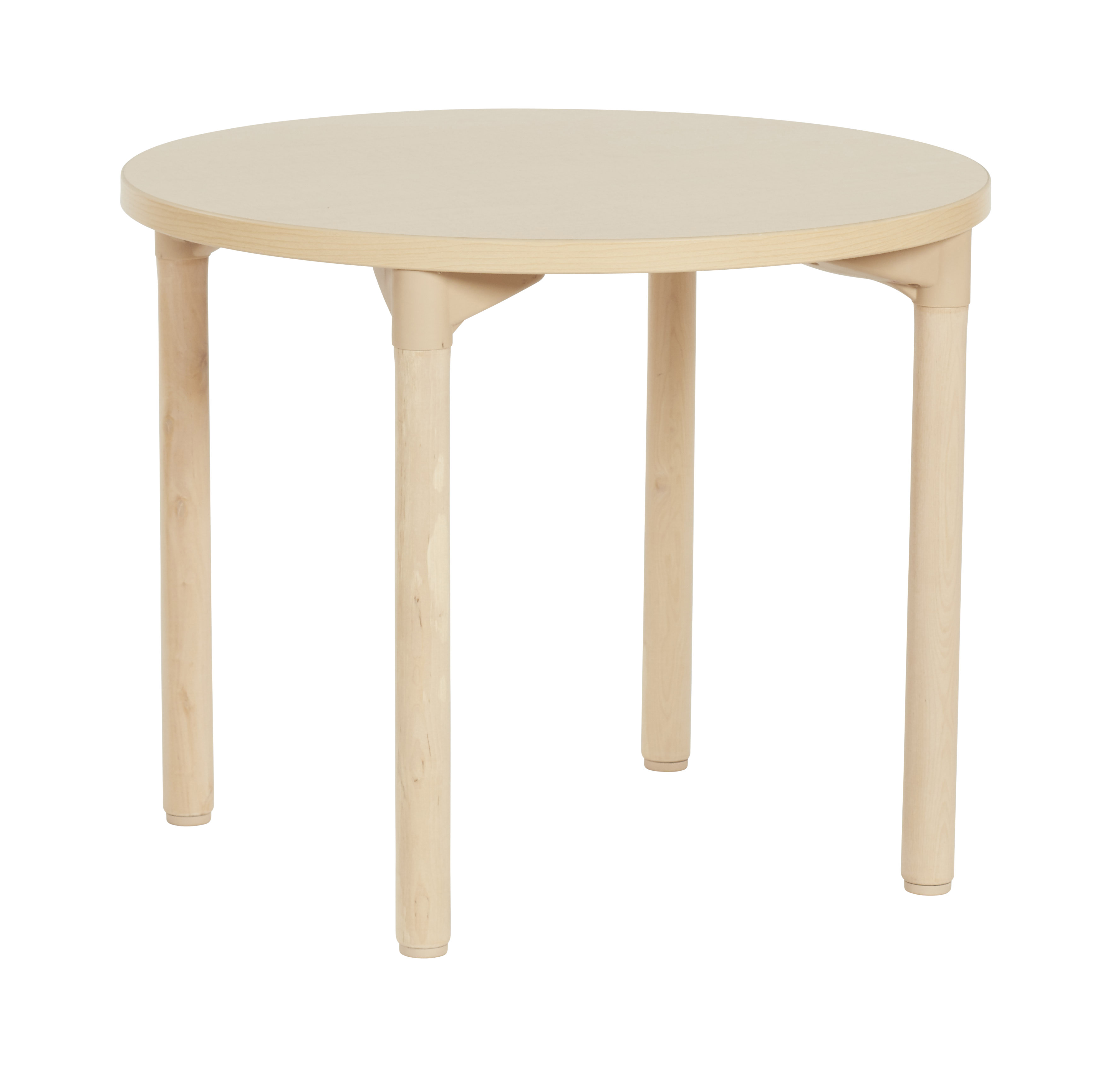 Factory Direct Partners Round All-Purpose Activity Table with Wood Legs ...