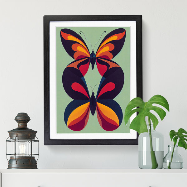 Brambly Cottage Serina Cubism Butterfly Vol.2 - Picture Frame Graphic ...
