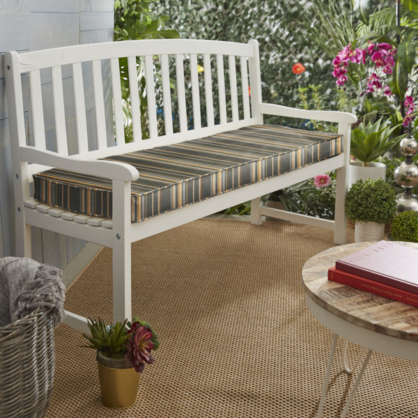 Red Barrel Studio® Shivers Sunbrella Outdoor 3'' Bench Back Cushion ...