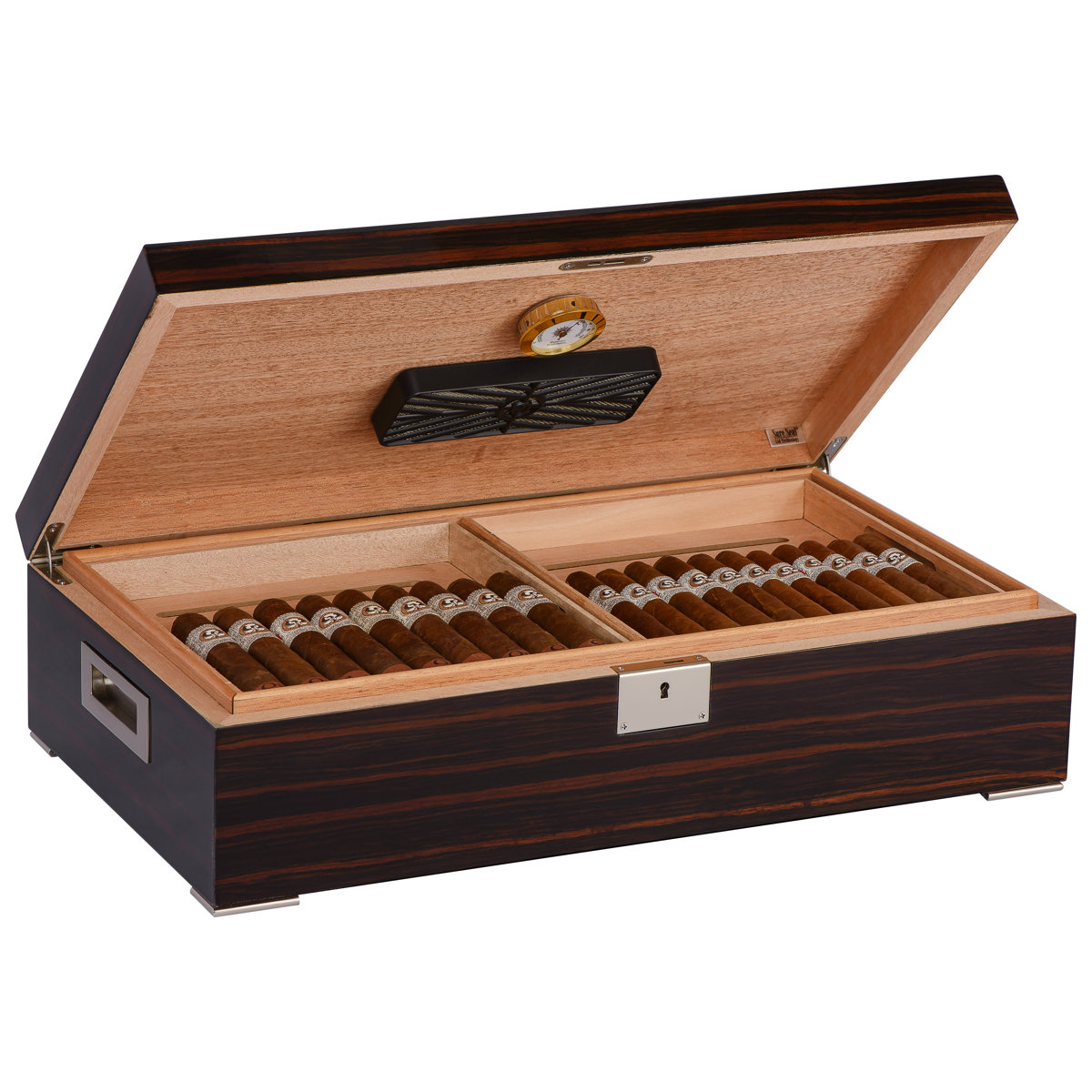 Humidor Supreme Valentino 250 Count Cigar Humidor, High Lacquer Finish ...