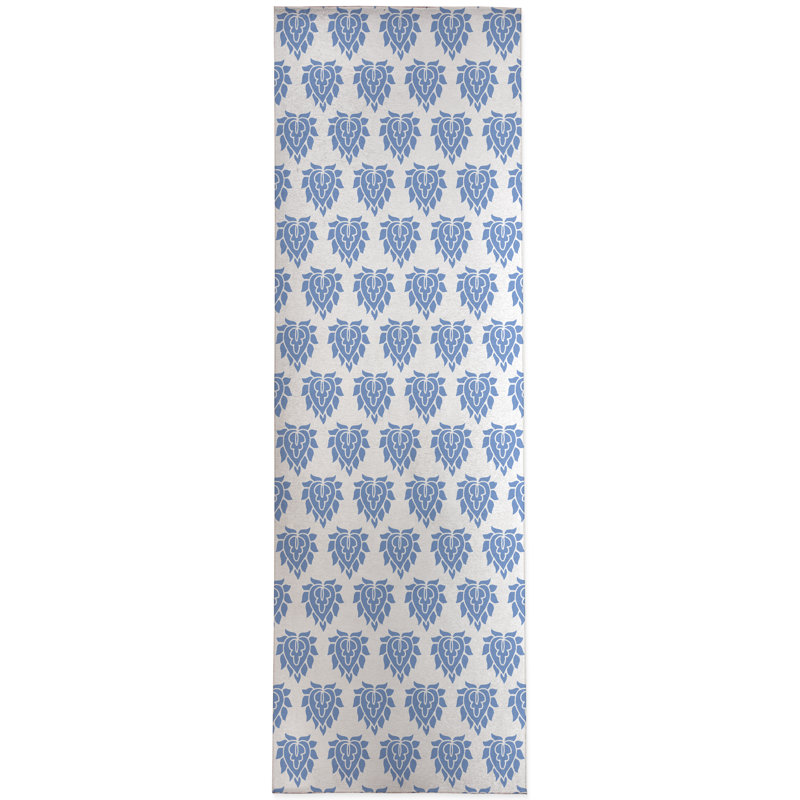Everly Quinn Eastleigh Performance Blue/Periwinkle Rug | Wayfair