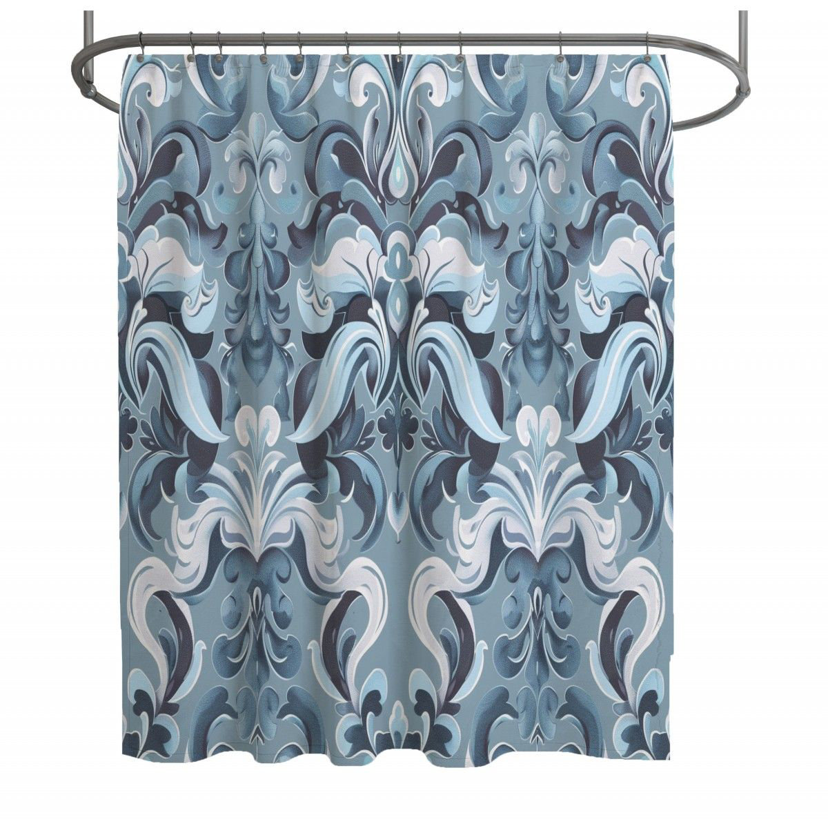 Red Barrel Studio® Destanee Damask Shower Curtain | Wayfair