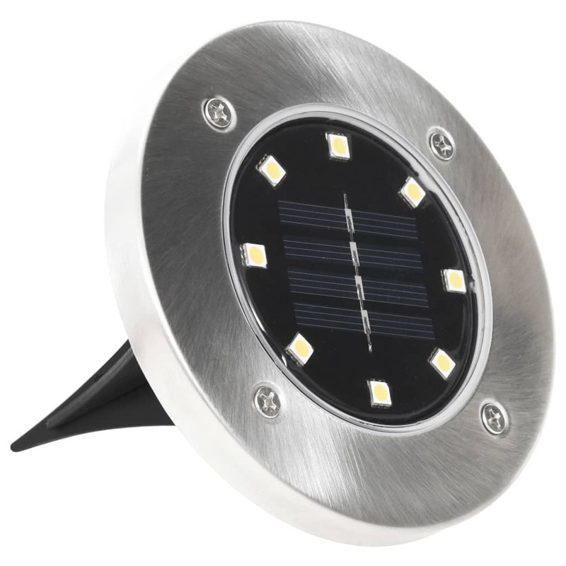 VidaXL Solar Ground Light LED in-Ground Outdoor Landscape Path Lighting ...