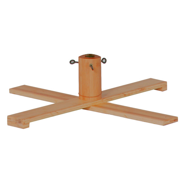 The Seasonal Aisle Nordic Wood Artificial Tree Stand For Max. Tree ...