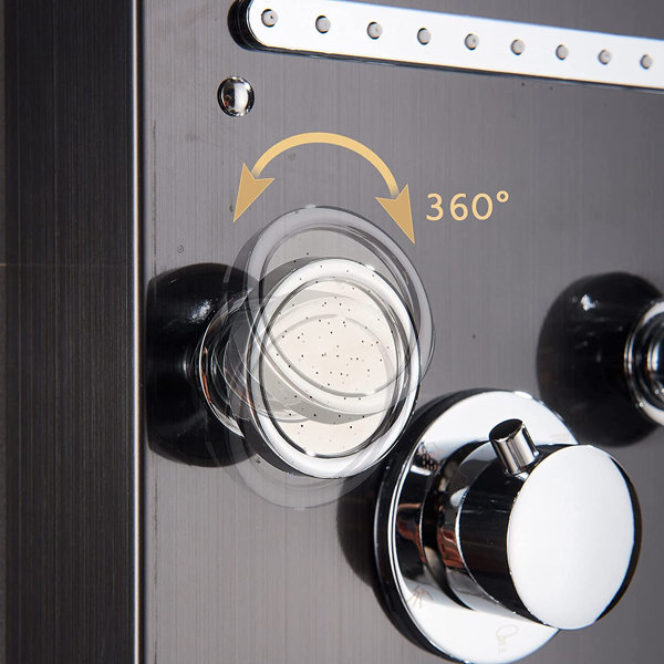 Senlesen 43.7'' Shower Panel with Fixed Shower Head | Wayfair