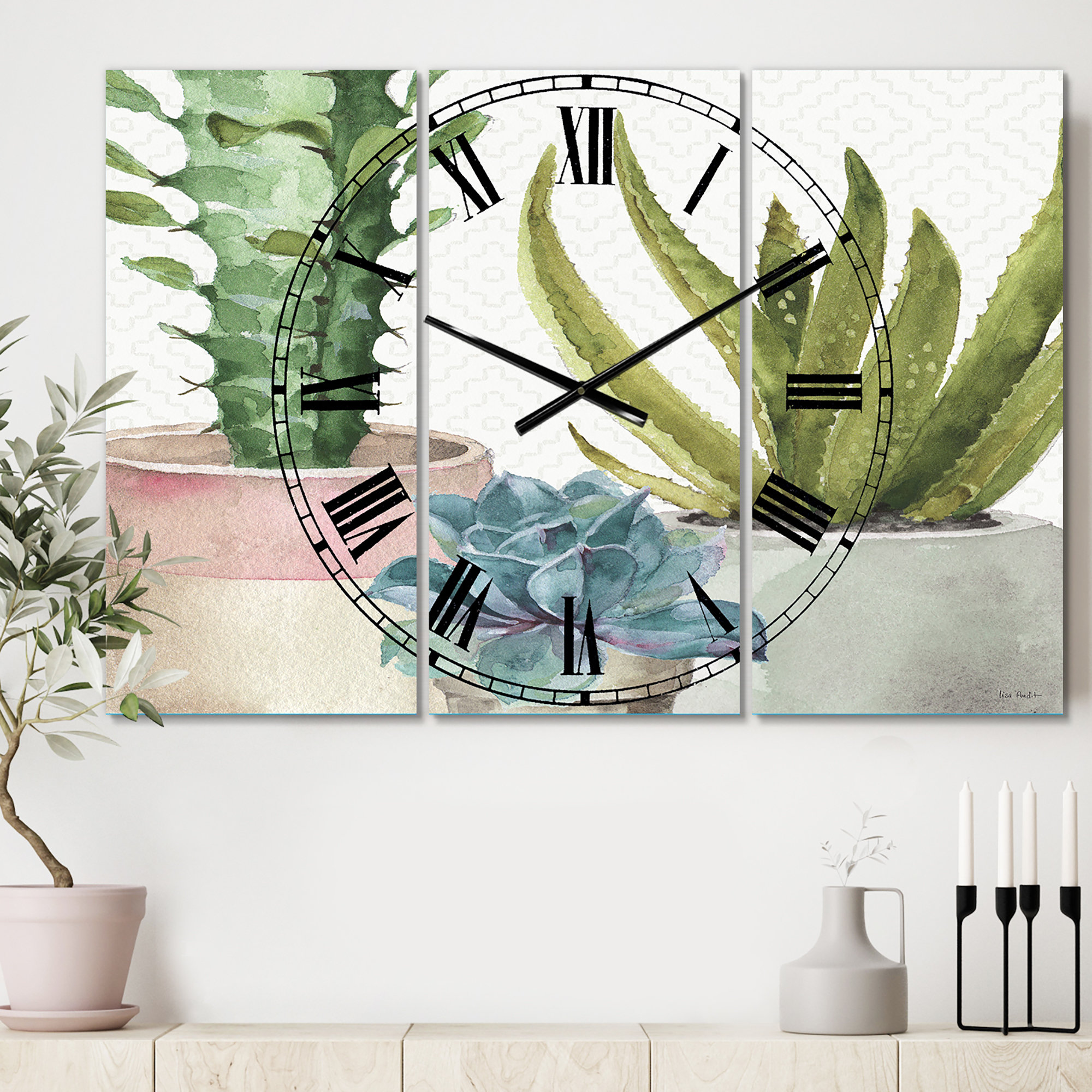 The Twillery Co.® Swigart Oversized Farmhouse Wall Clock | Wayfair
