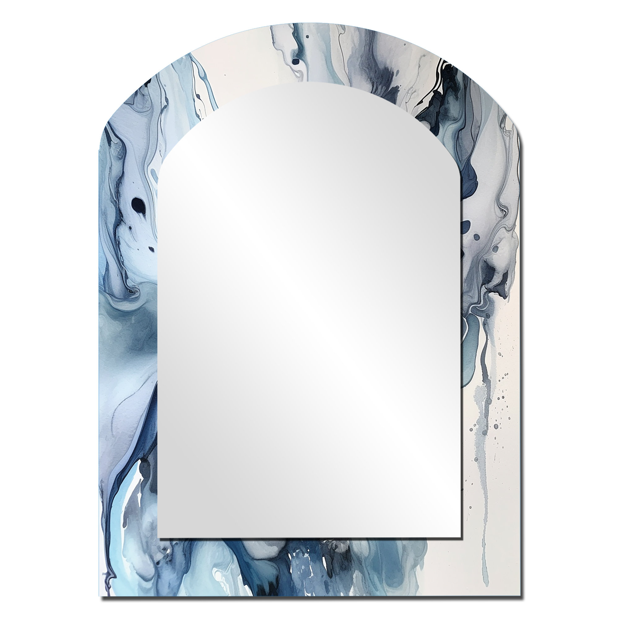 East Urban Home Blue and Grey Ethereal Elixir II - Abstract ...