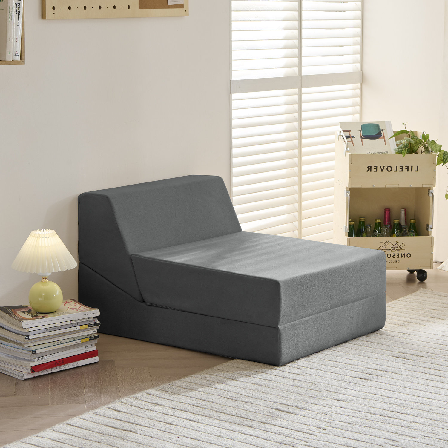 Ebern Designs High Density Foam Folding Sofa Chair - Wayfair Canada
