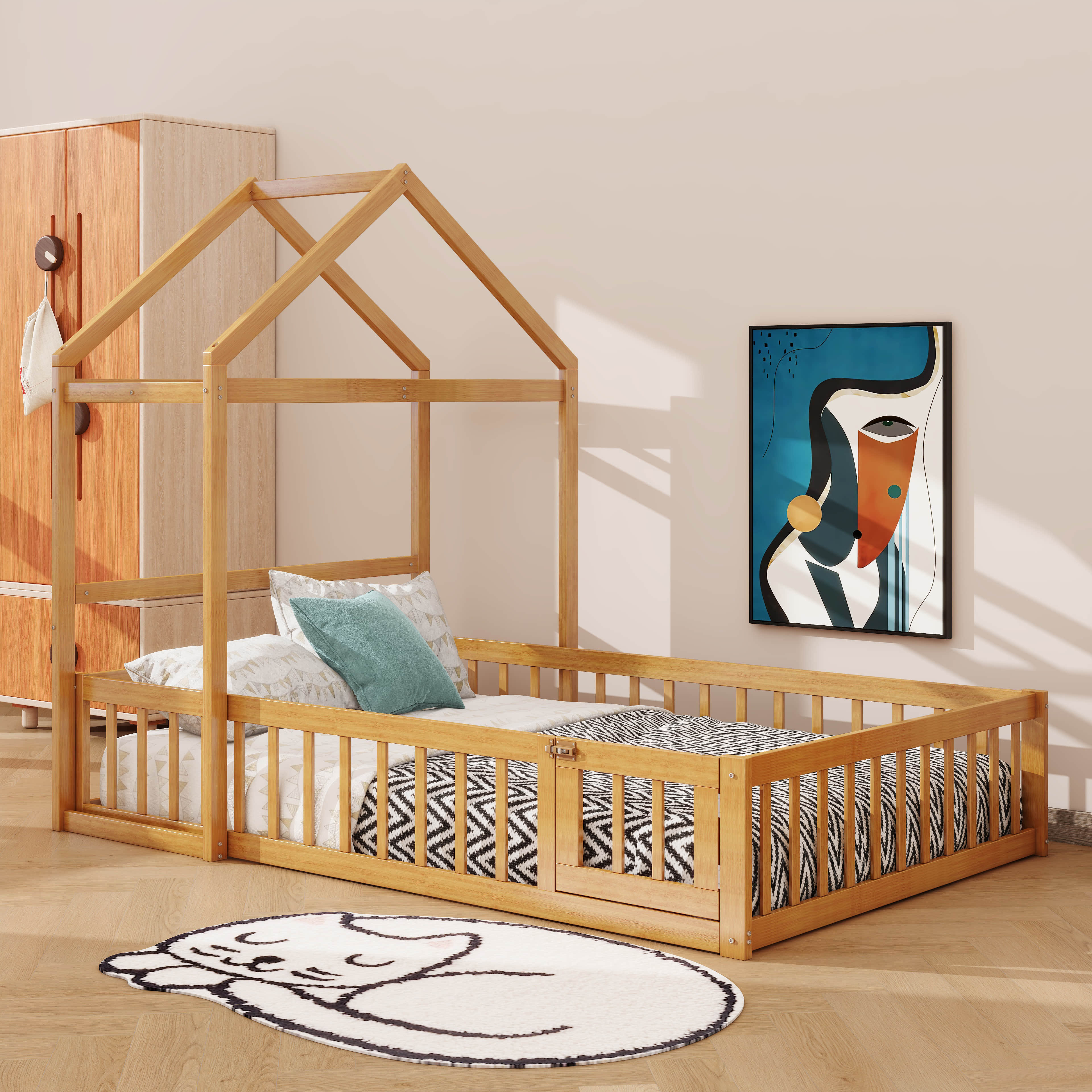 Harper Orchard A Bed With A Fun And Functional Kids' Dress-Up Rack ...