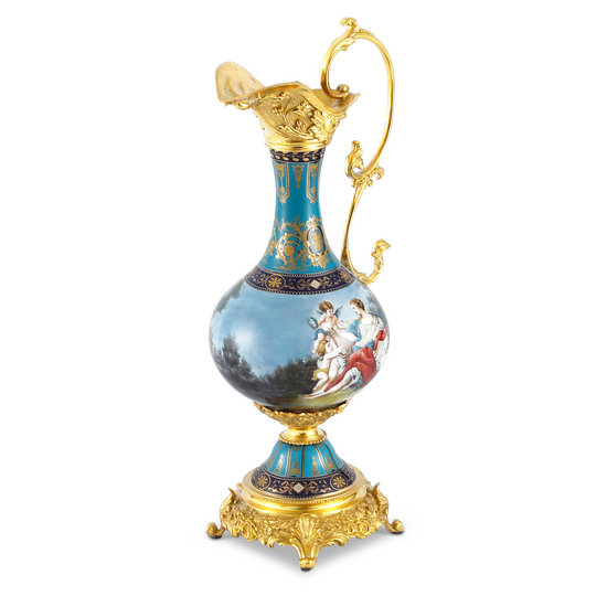 BuyU International Elegant & Stylish Porcelain & Bronze Cherub Pitcher ...