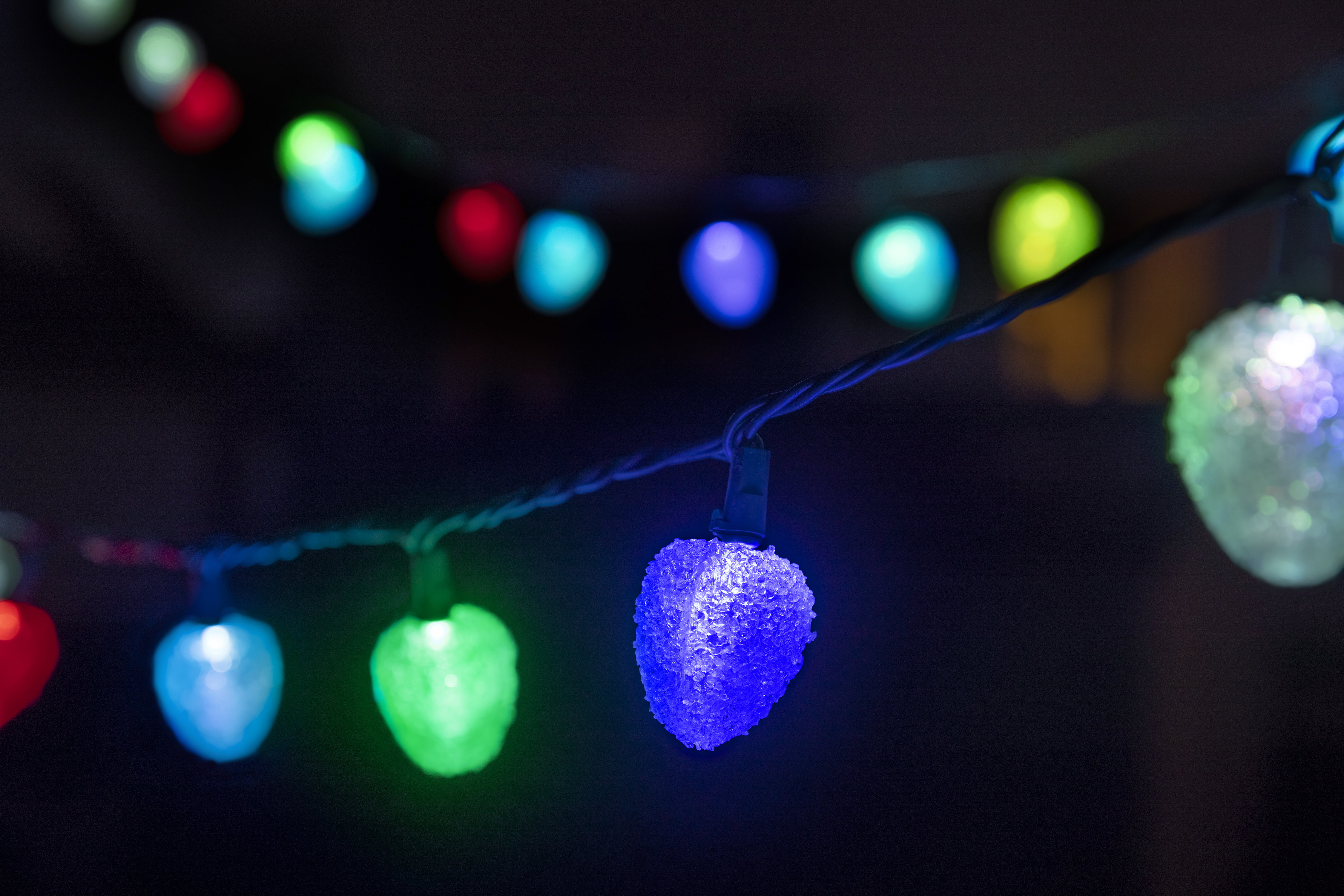 The Holiday Aisle® Sugar Coated LED Gumdrop Christmas Light Strand - 50 ...