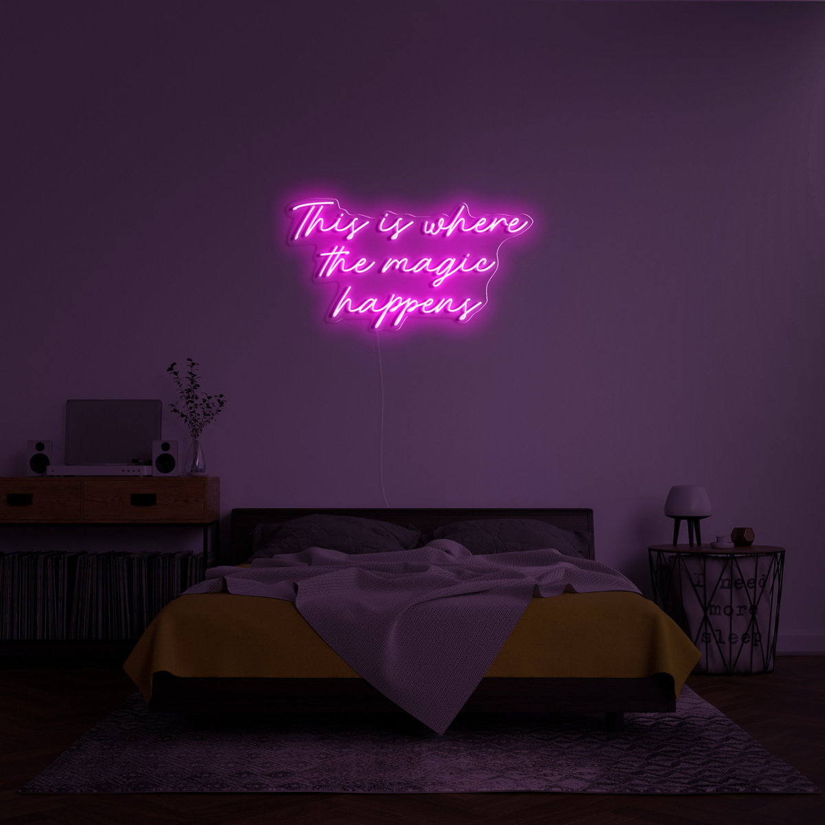 Happy Larry 98cm LED Novelty Neon Sign | Wayfair.co.uk