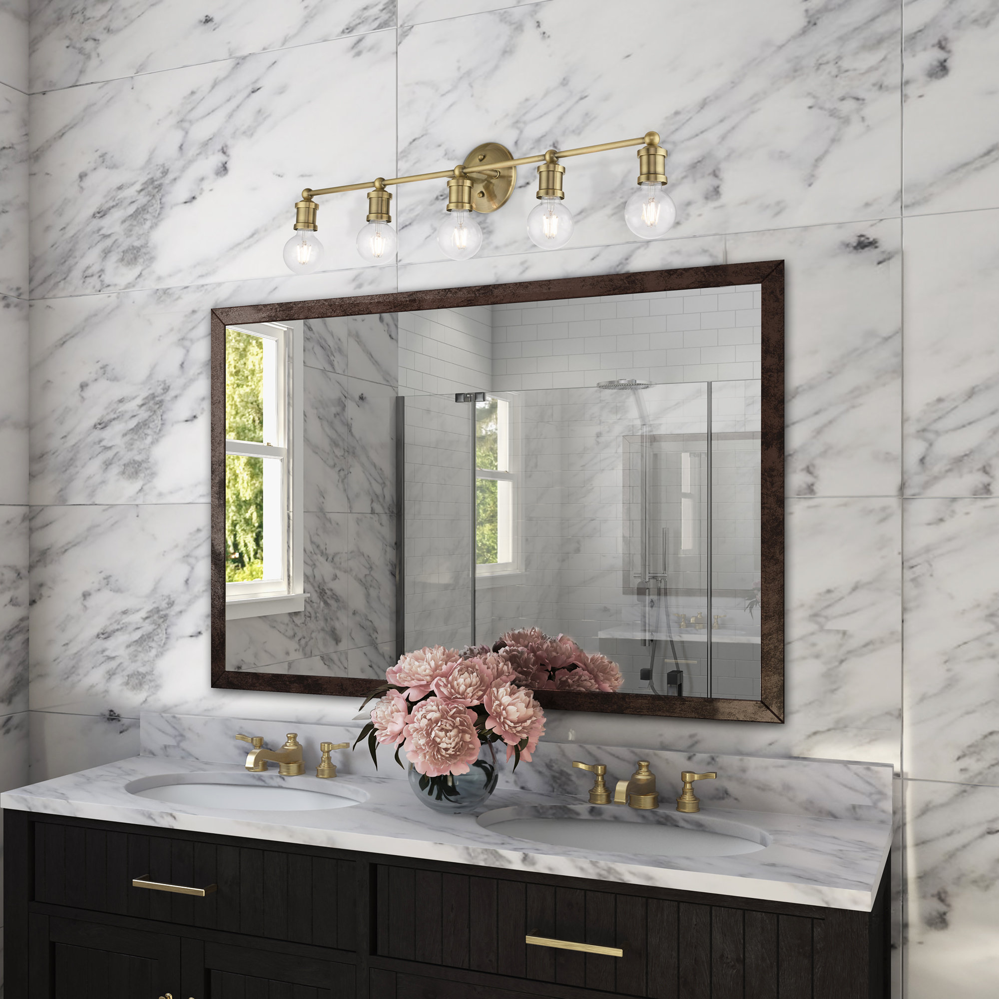 Trent Austin Design® Grogan 5-Light Dimmable Vanity Light | Wayfair