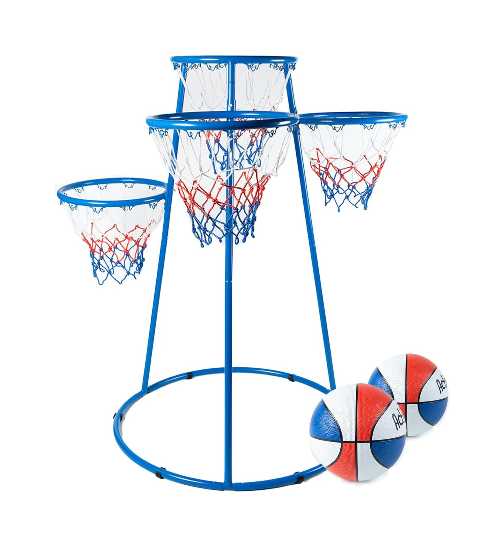 Phantoscope 4 Hoop Basketball Set - Toddler Basketball Hoop Indoor ...