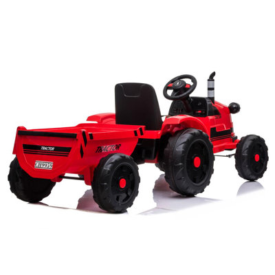 Ktaxon Kids Ride on Battery Powered Tractor and Construction Vehicle ...
