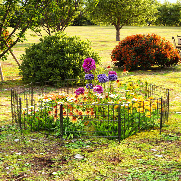 FUFU&GAGA Garden Fence Outdoor Decorative Fencing Landscape Wire ...