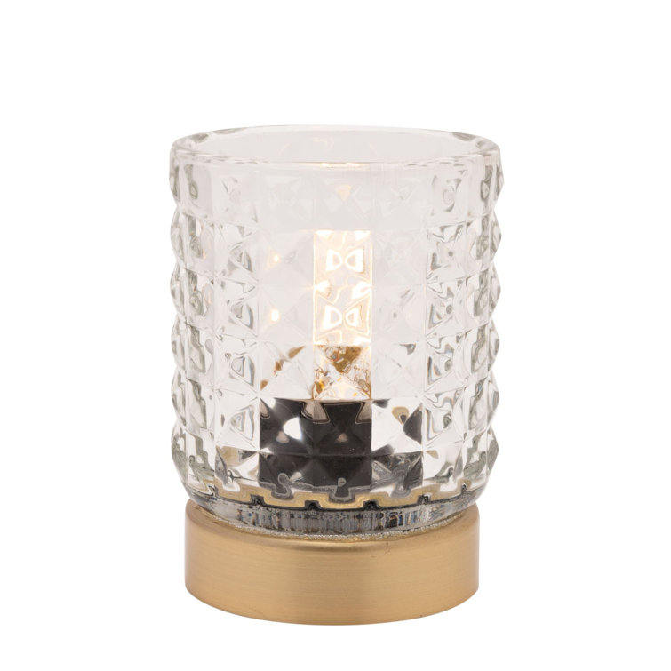 Canora Grey Clear Glass Cup with LED Bulb Light | Wayfair.co.uk