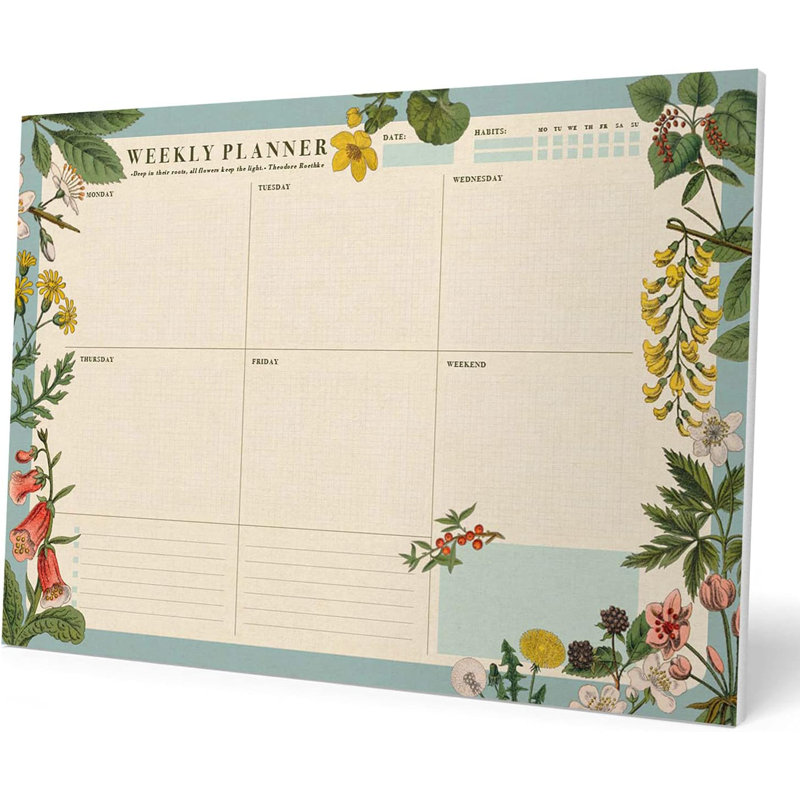 Dakota Fields Weekly Planner Desk Calendar | Wayfair