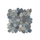 b.o.i Florida 12" x 12" Natural Stone Random Pebble Mosaic Wall Tile ...