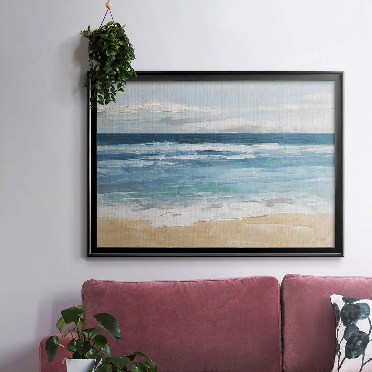 Wexford Home Ocean Waves II Framed On Canvas Print | Wayfair