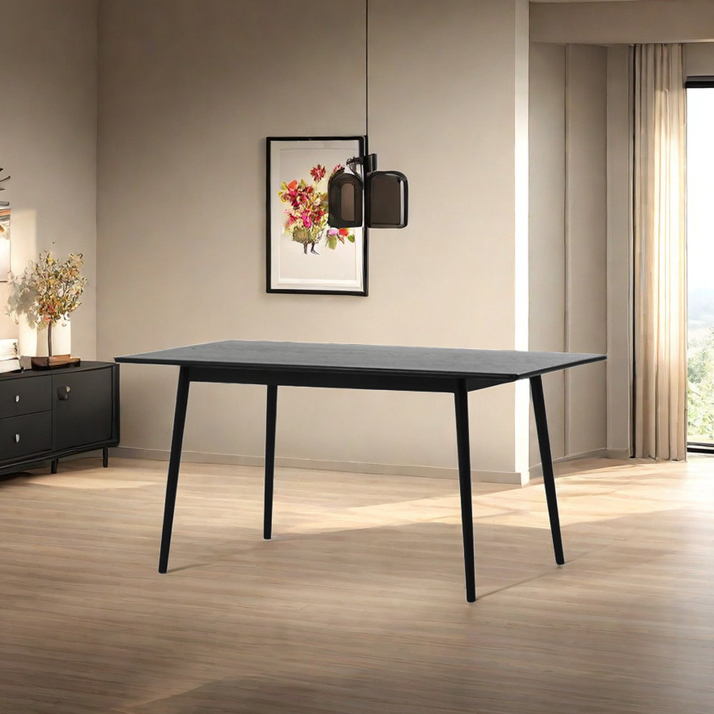 Corrigan Studio® Modern Minimalist Oak Rectangle Dining Table | Wayfair