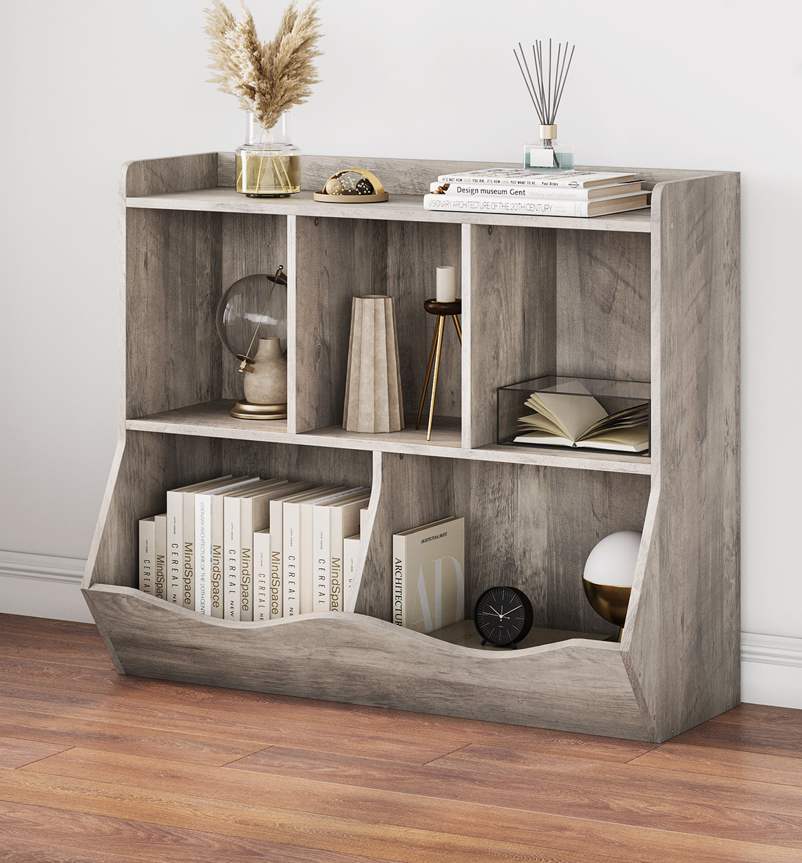 Harriet Bee Kids Bookcase,kids Toy Storage Multi Shelf With Cubby ...