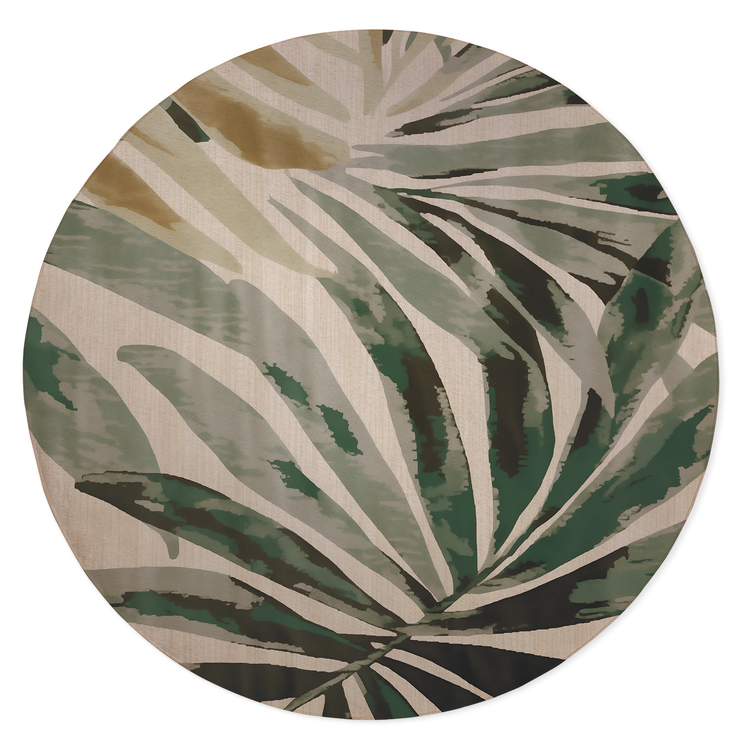 KAVKA DESIGNS Elysian Round Water Resistant Chair Mat with Standard/No ...