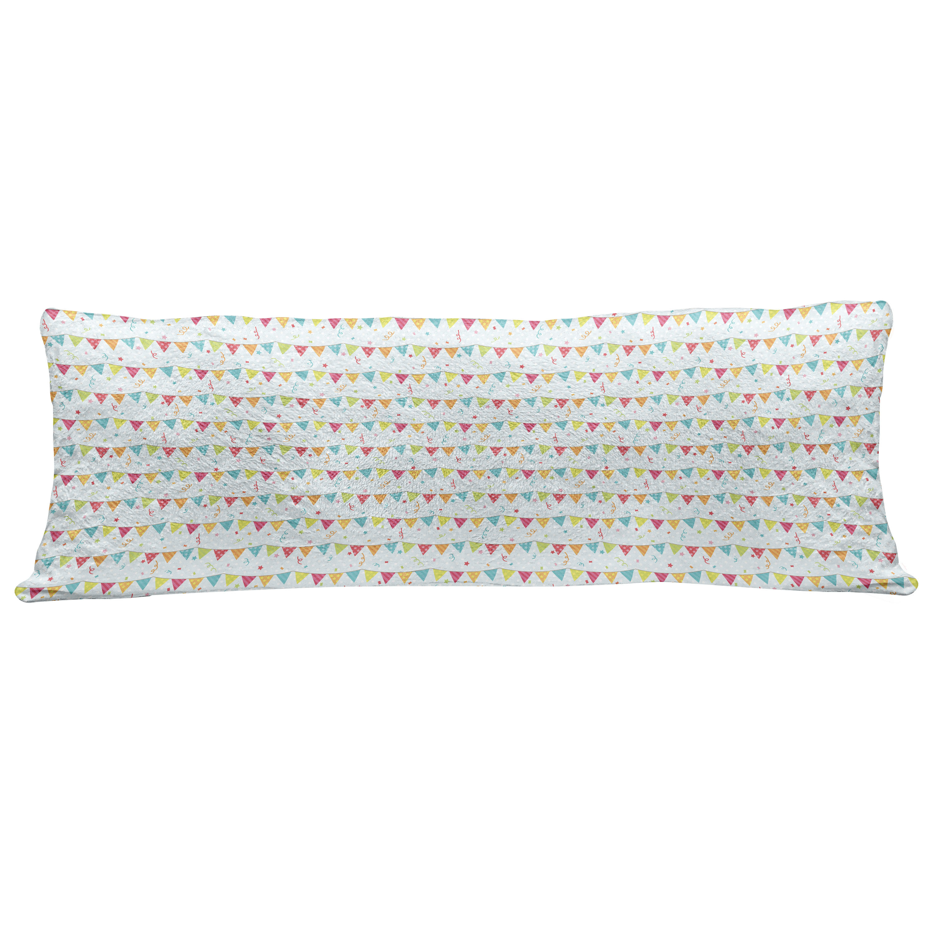 Ambesonne Birthday Fluffy Body Pillow Case Cover With Zipper, Colorful ...