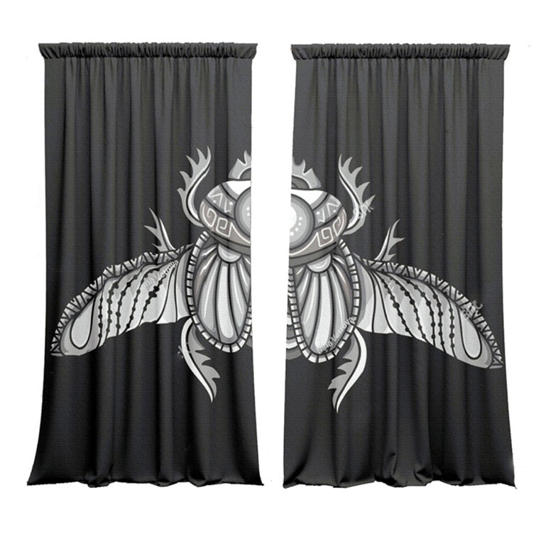 Ebern Designs Momodou Velvet Blackout Slot Top Curtain Pair | Wayfair.co.uk