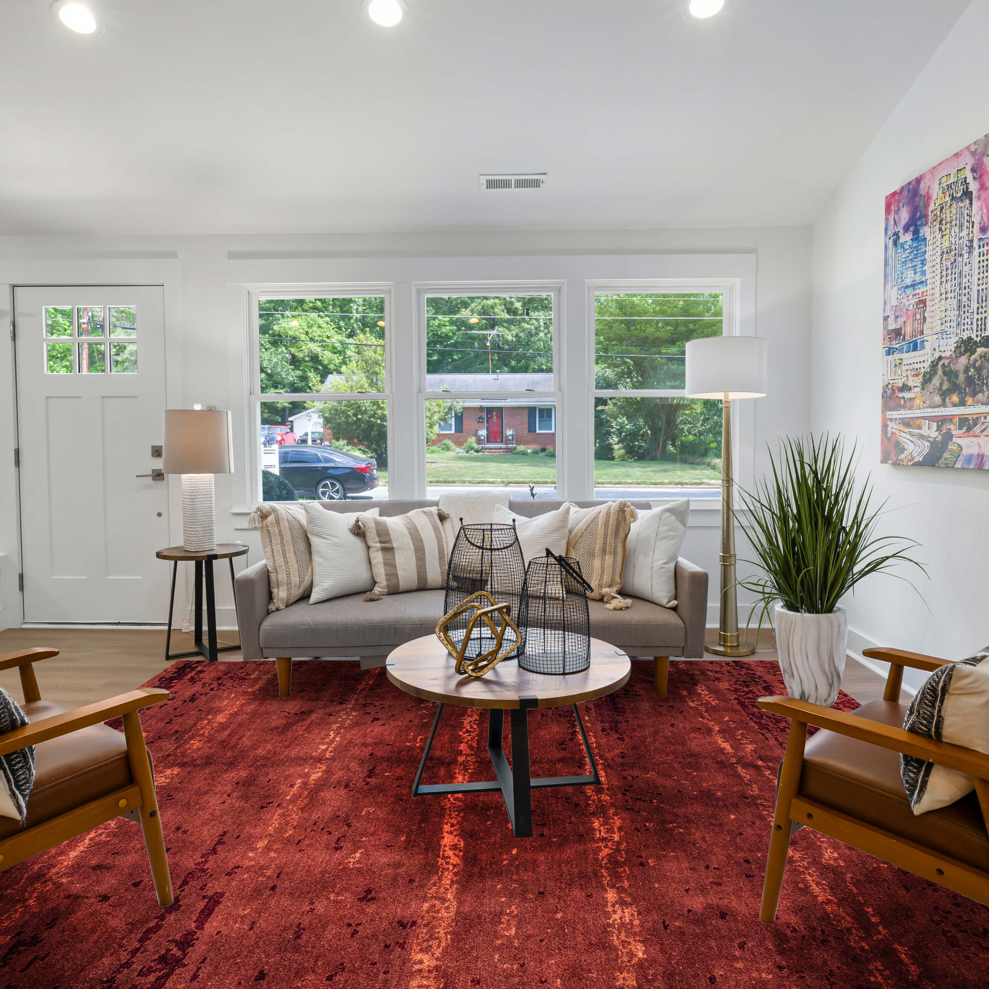 Bloomsbury Market Opulence Red Rug 11'11" x 11'11" | Wayfair