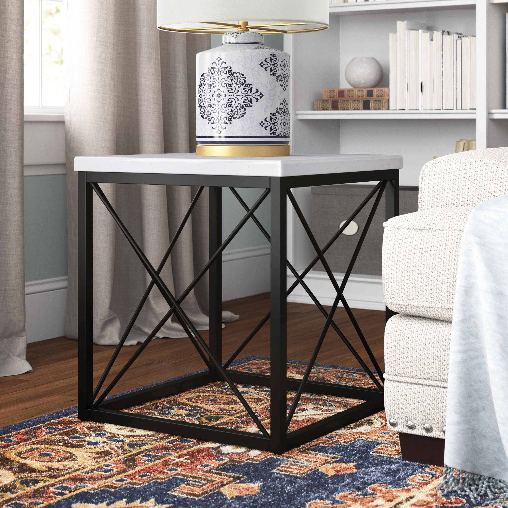 Wade Logan® Geddes Frame End Table & Reviews | Wayfair