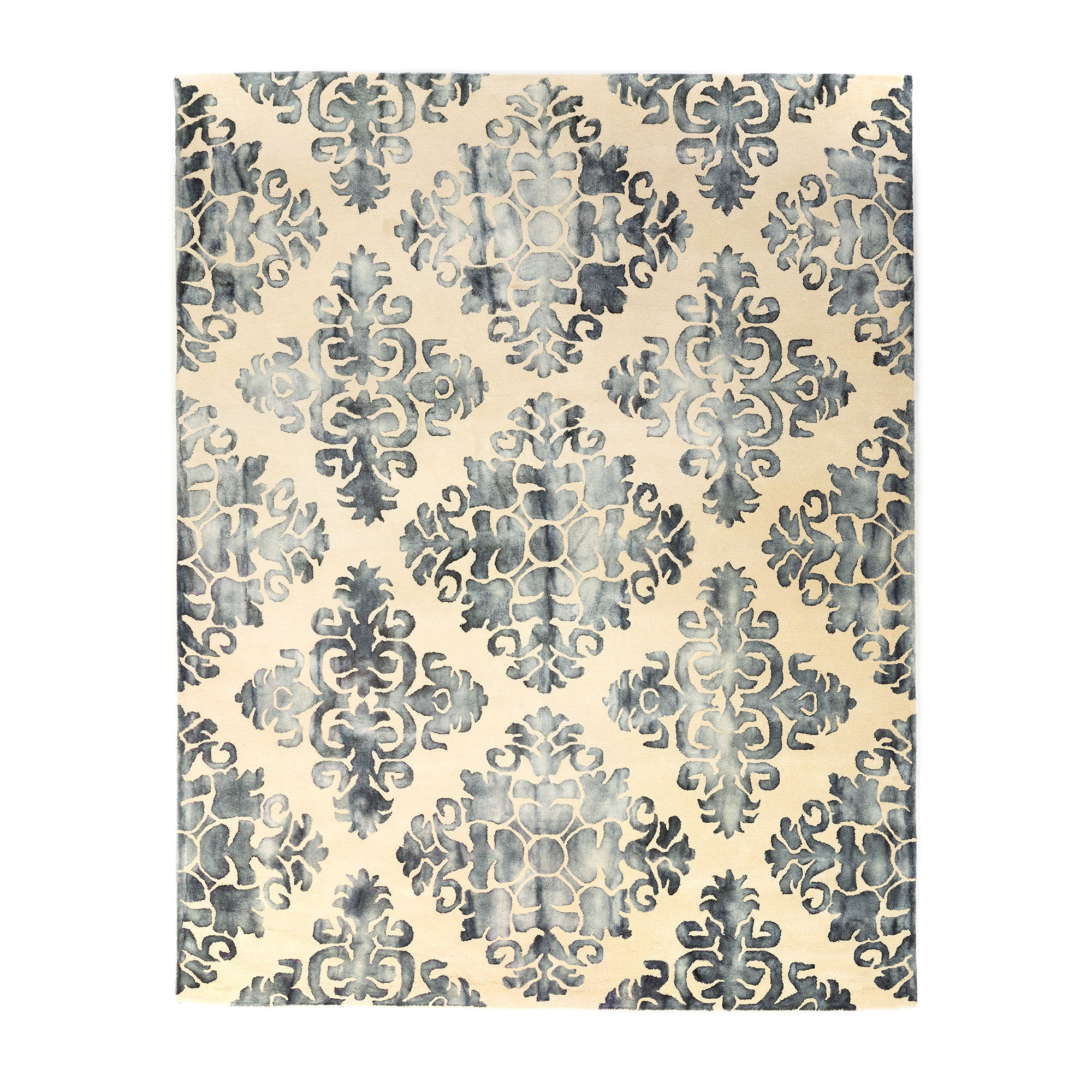 Park Hill Collection Rectangle Southern Argyle Hand Tufted Area Rug in ...