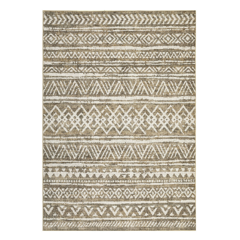 Dakota Fields Morocco Machine Washable Rug Non-Slip Area Rug for Living ...